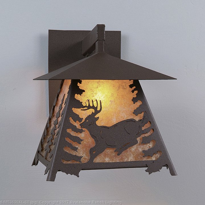 Outdoor Wall Light Lodge Style | Made in USA | Quail | Avalanche Ranch ...